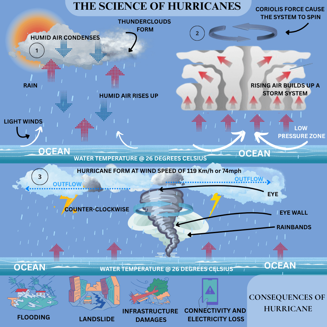 The Science Behind Hurricanes: A Heat Engine in the Sky - biopracify.in